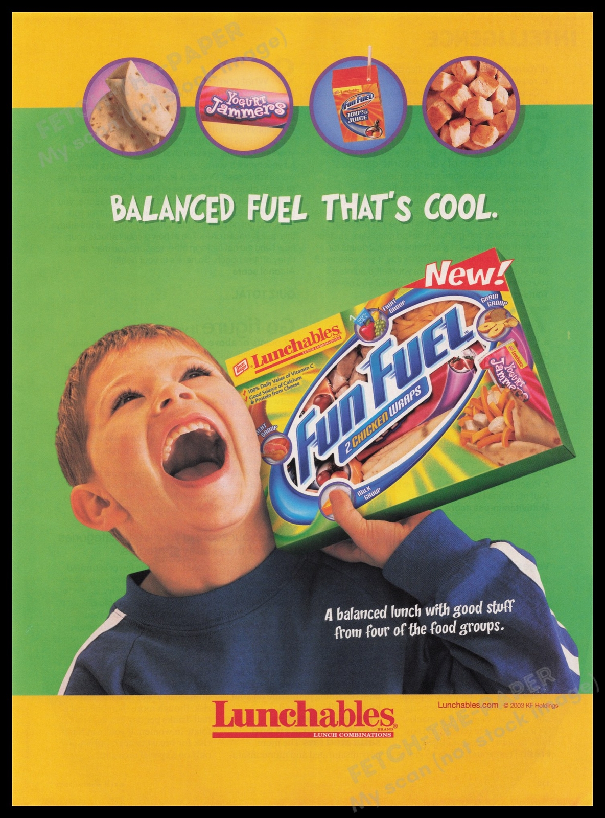Lunchables Fun Fuel 2000s Print Advertisement Ad 2003 | eBay
