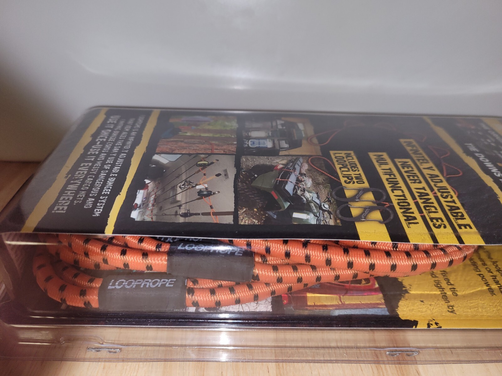 Original LoopRope~ Multi-Purpose 5 FT Tie Down Fastening System Orange ...