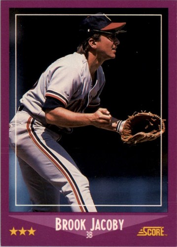 1988 Score MLB Brook Jacoby #39 | eBay