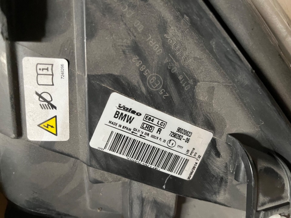 BMW X1 84 FANALE ANTERIORE DX FRONT LAMP ORIGINAL 63117290262 | eBay