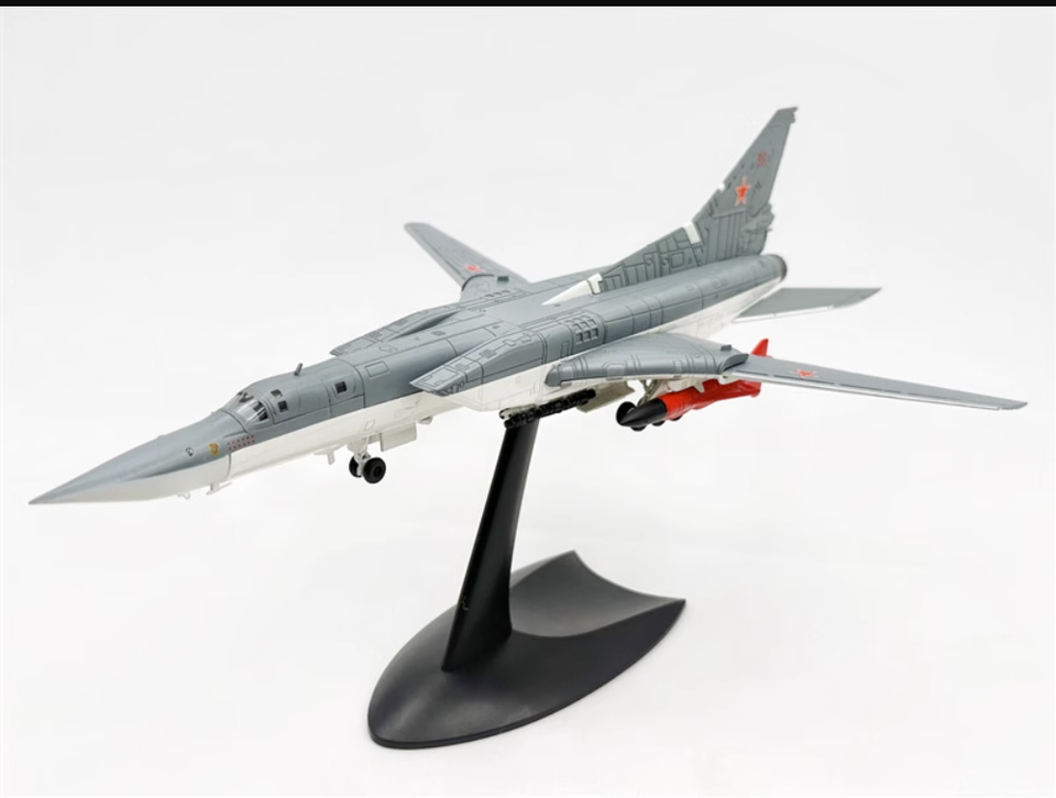 Wltk USSR Soviet AIR FORCE Tupolev Tu-22M Backfire Bomber 1/144 Diecast ...