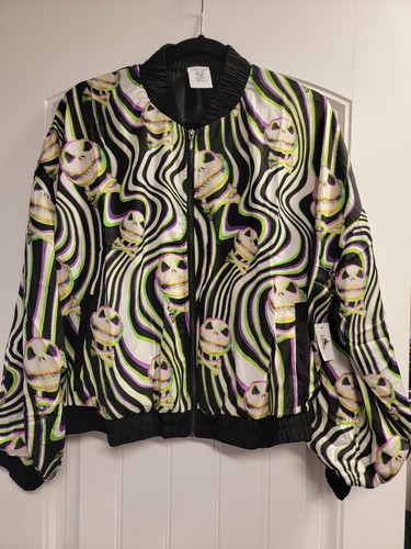 Jack Skeleton zipper jacket Disney Parks merchandise 3D Affects Size L ...