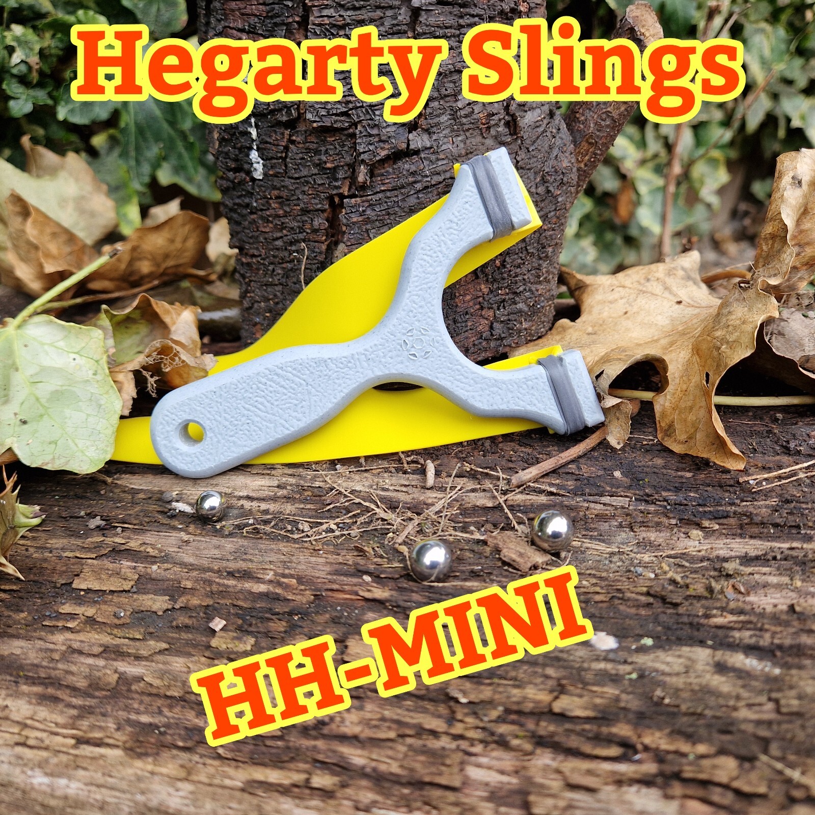 Catapult/Slingshot POWERFUL HH MINI , 12MM GREY POLY ,Hunting , Hegarty ...