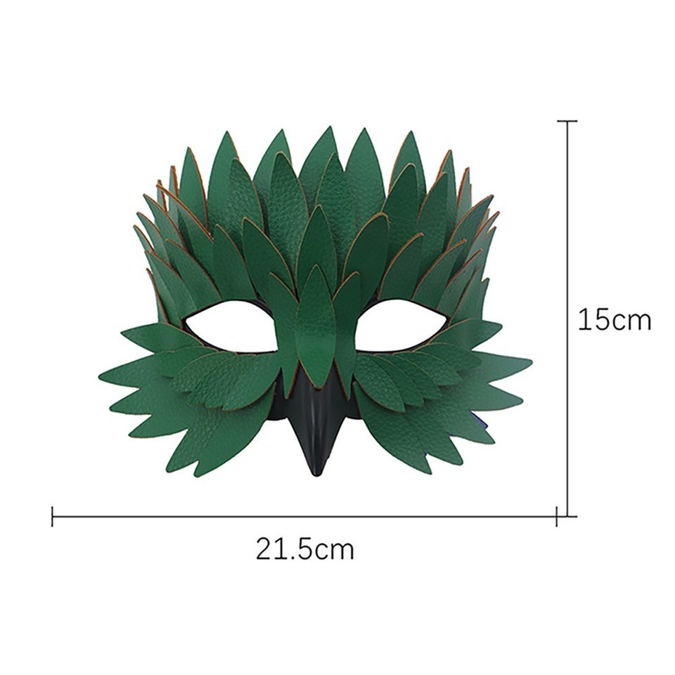 Felt Bird Beak Half Face Mask Feather Design for Party and Festival Use ...