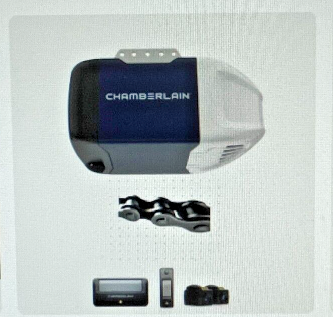Chamberlain C2202 Chain Drive 1/2Hp Durable WiFi Smart Garage Door ...