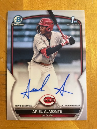 2023 BOWMAN CHROME ARIEL ALMONTE 1ST PROSPECT AUTOGRAPH CPA-AA AUTO ...