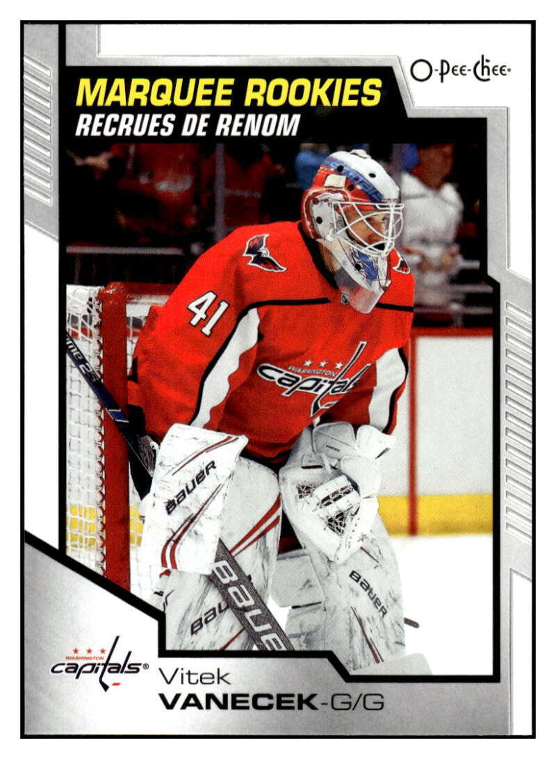 VITEK VANECEK RC 2020-21 O-Pee-Chee #637 Capitals Marquee Rookies NHL ...