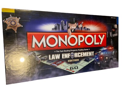 Monopoly LAW ENFORCEMENT Board Game. **Very Rare** (SEALED) | eBay