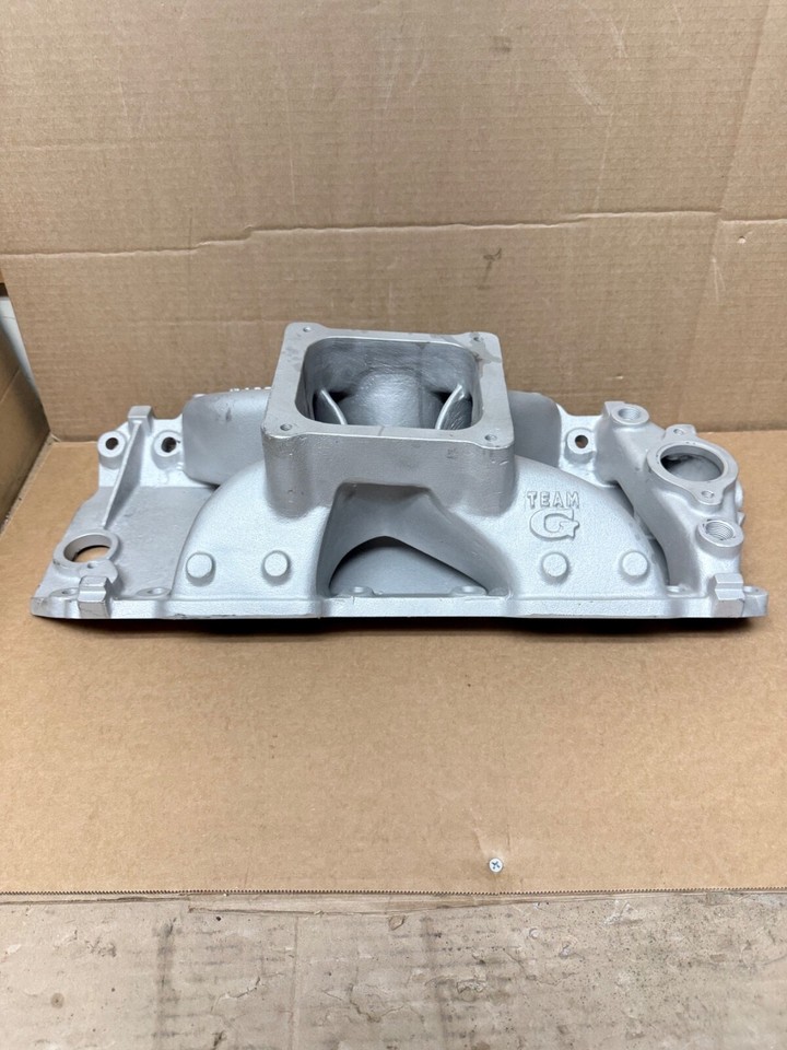 NEW NOS Weiand 7522 Team-G Intake Manifold BBC Chevy Square Port 4500 ...