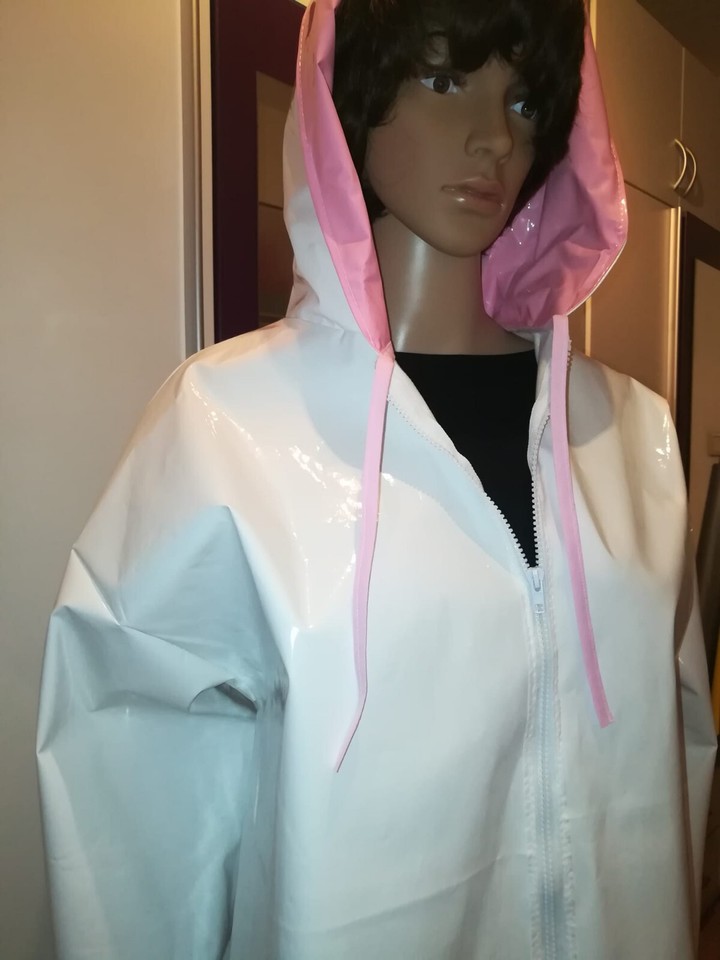 100% PVC Regencape Lack Gummimantel Raincoat Regenmantel Geschmeidig ...