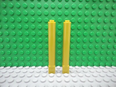 Lego 2 Pearl Gold 1x1x6 wall brick block column pillar castle NEW | eBay.de