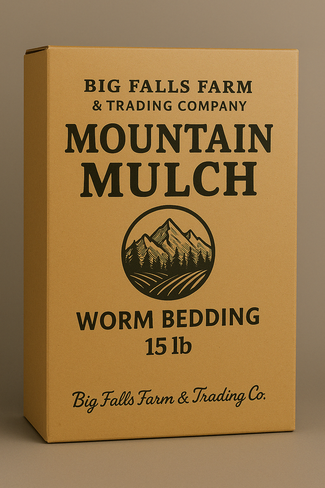 Worm Bedding-Mountain Mulch & Humus/15 Lb Box, Bedding & Soil ...