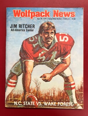 Wolfpack News NC State vs Wake Forest 1979 Program EXCELLENT! Bo Rein! | eBay