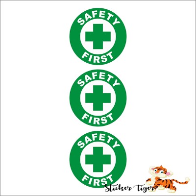 Safety First Helmet/Hard Hat/Motorcycle Tool/Lunch Box Sticker Decal 2 ...