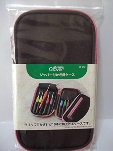 Clover Crochet Hooks Set of 8 and Crochet case with zipper Set from ...