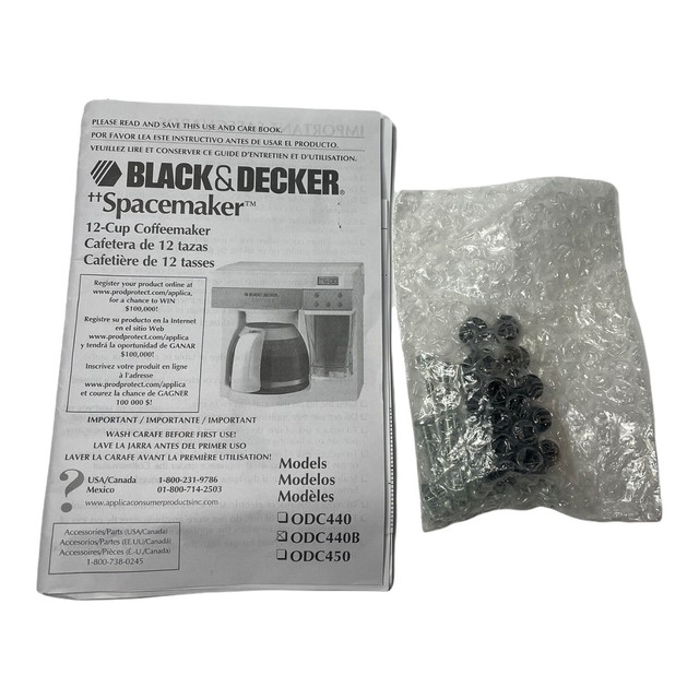 Buy Black & Decker Spacemaker Coffee Maker ODC440 12 cup online | eBay
