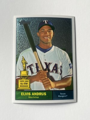 2010 Topps Heritage Elvis Andrus Chrome All Star Rookie /1961 Texas ...