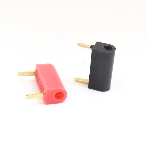 4pairs Horizontal Straight PCB 2mm Banana Jack Plug Test Socket Red ...
