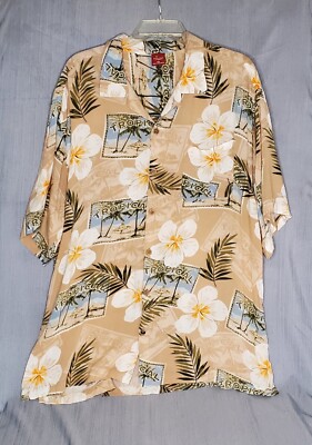 Junction West Shirt Mens XXL Wooden Buttons Short Sleeve | eBay