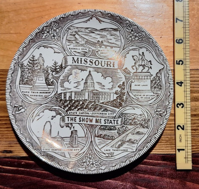 Vintage MISSOURI Decorative Collectors Plate Souvenir ~7"~ Show Me ...
