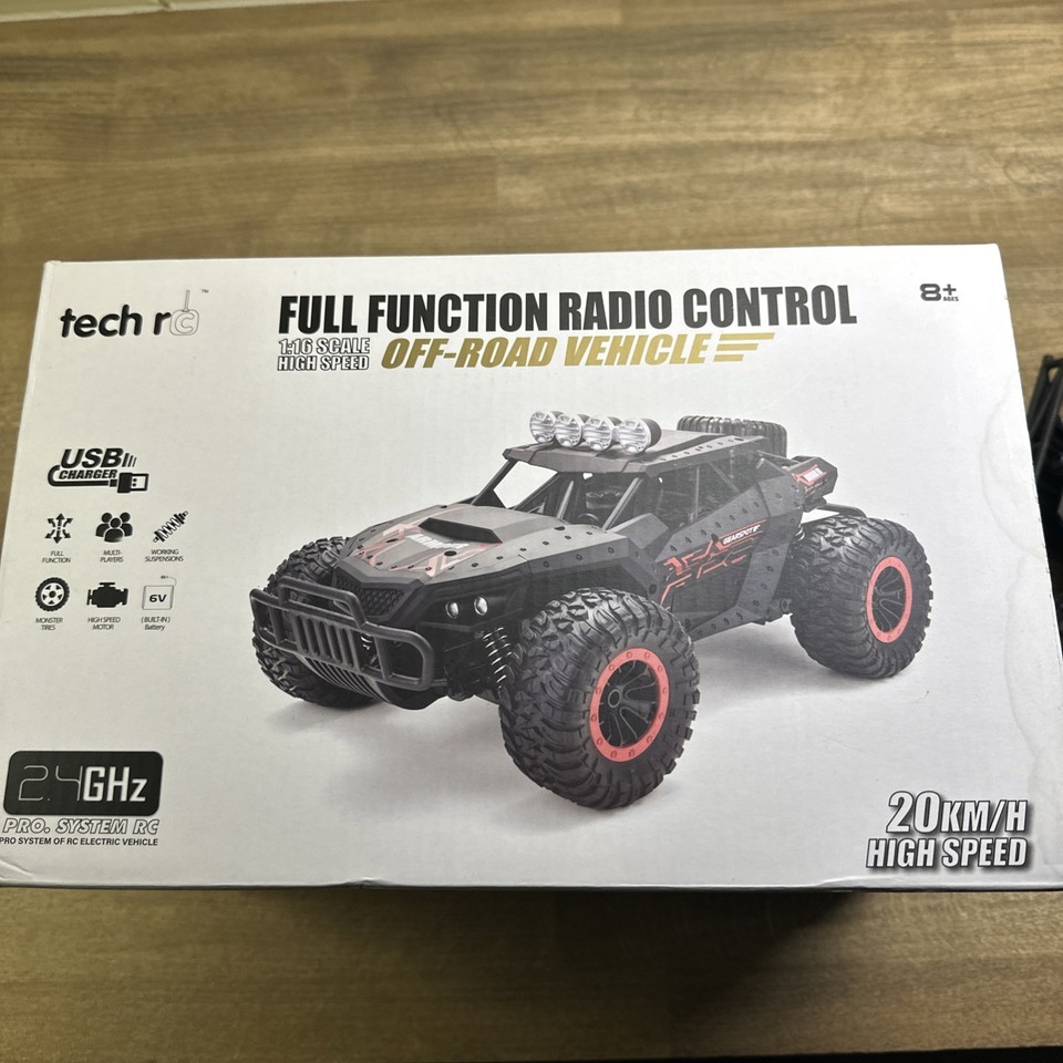 Tech RC Full Function Radio Control Off-Road Vehicle 1:16 Scale High ...