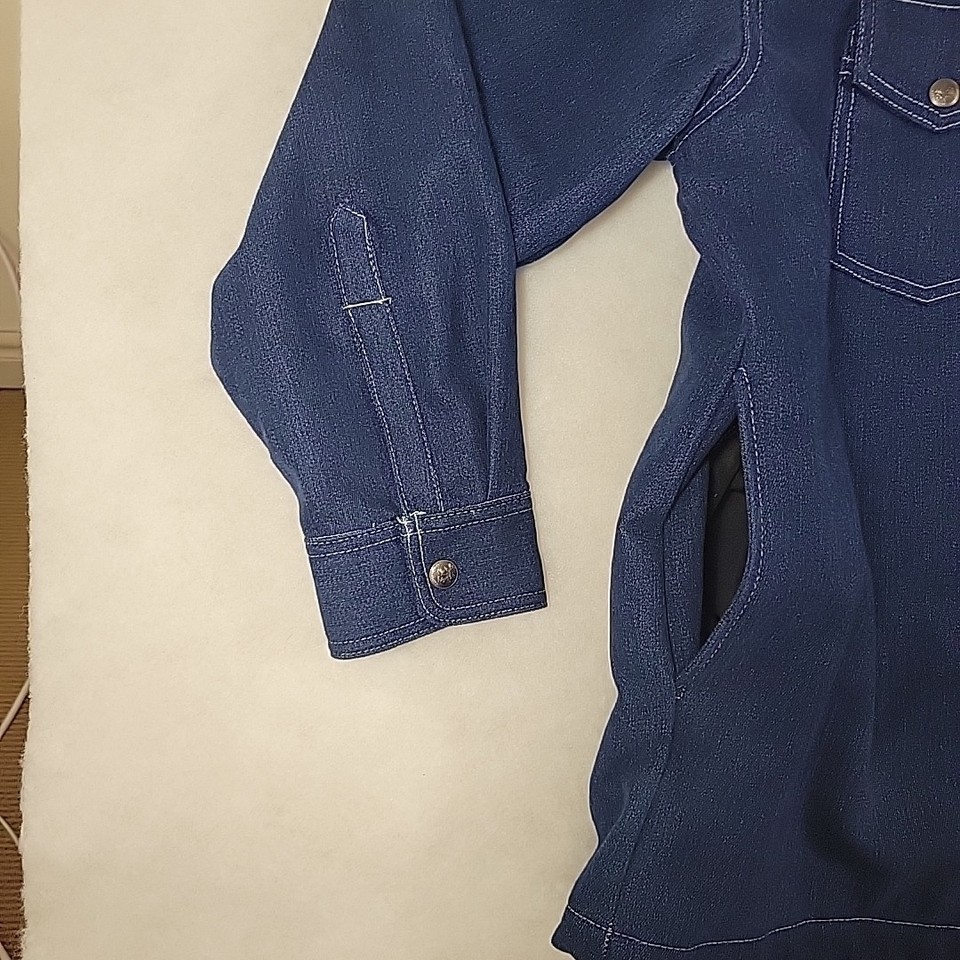 VTG Authentic NRA Denim Jacket Flannel Lined Sz 2XL XXL Concealed Carry ...