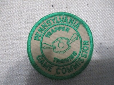 VINTAGE "PENNSYLVANIA GAME COMMISSION TRAPPER TRAINING " PATCH 3 ...