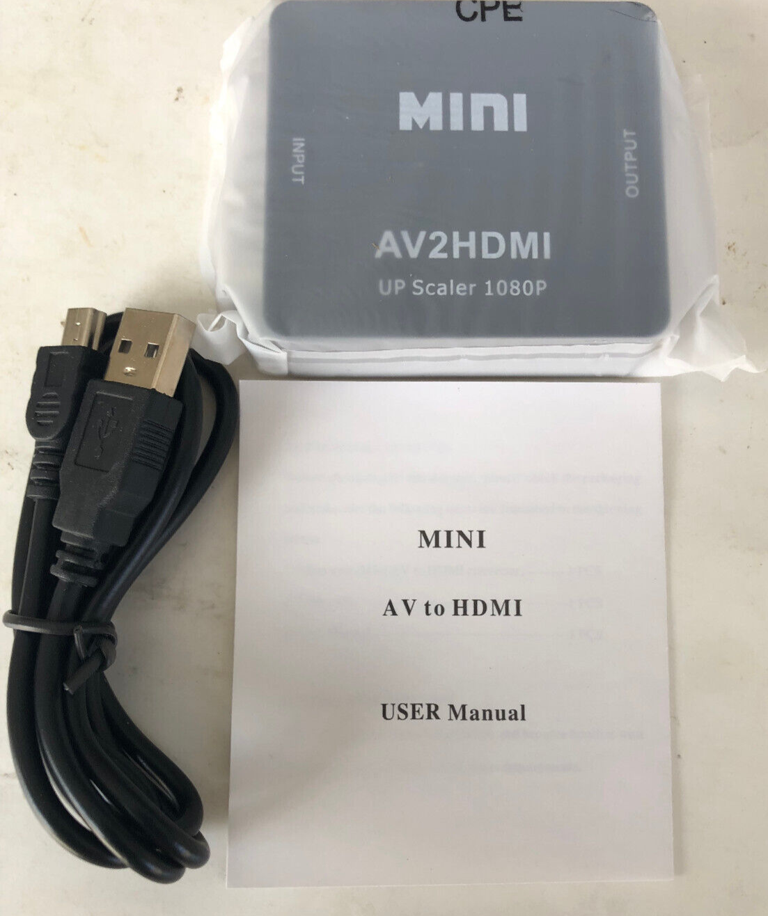 1080p Mini AV2HDMI Adapter Deluxe Computer Cable Up Scaler 1080P | eBay
