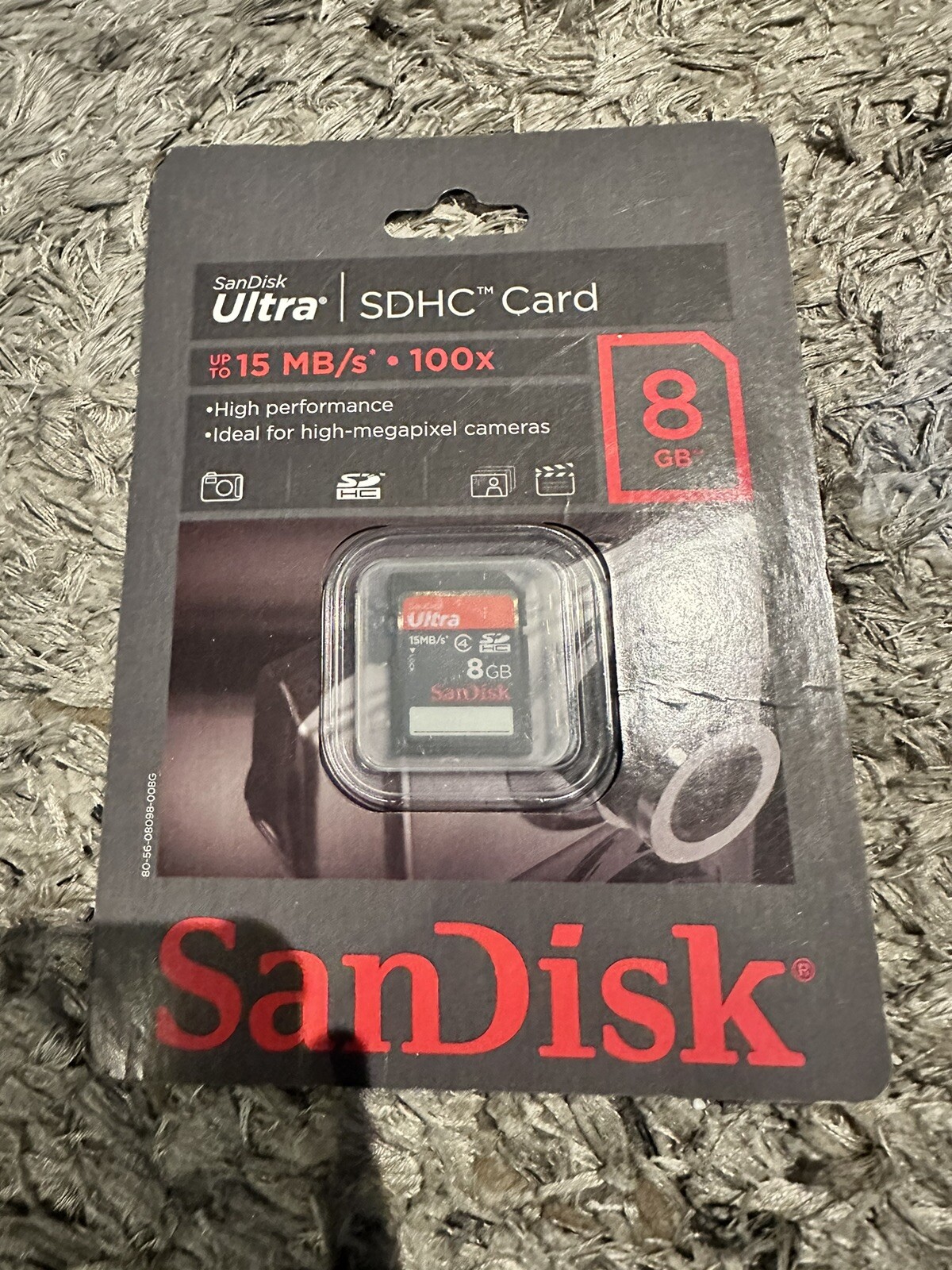 New SanDisk of 8Gb Ultra SDHC Card High Speed/Performance Camcorder ...