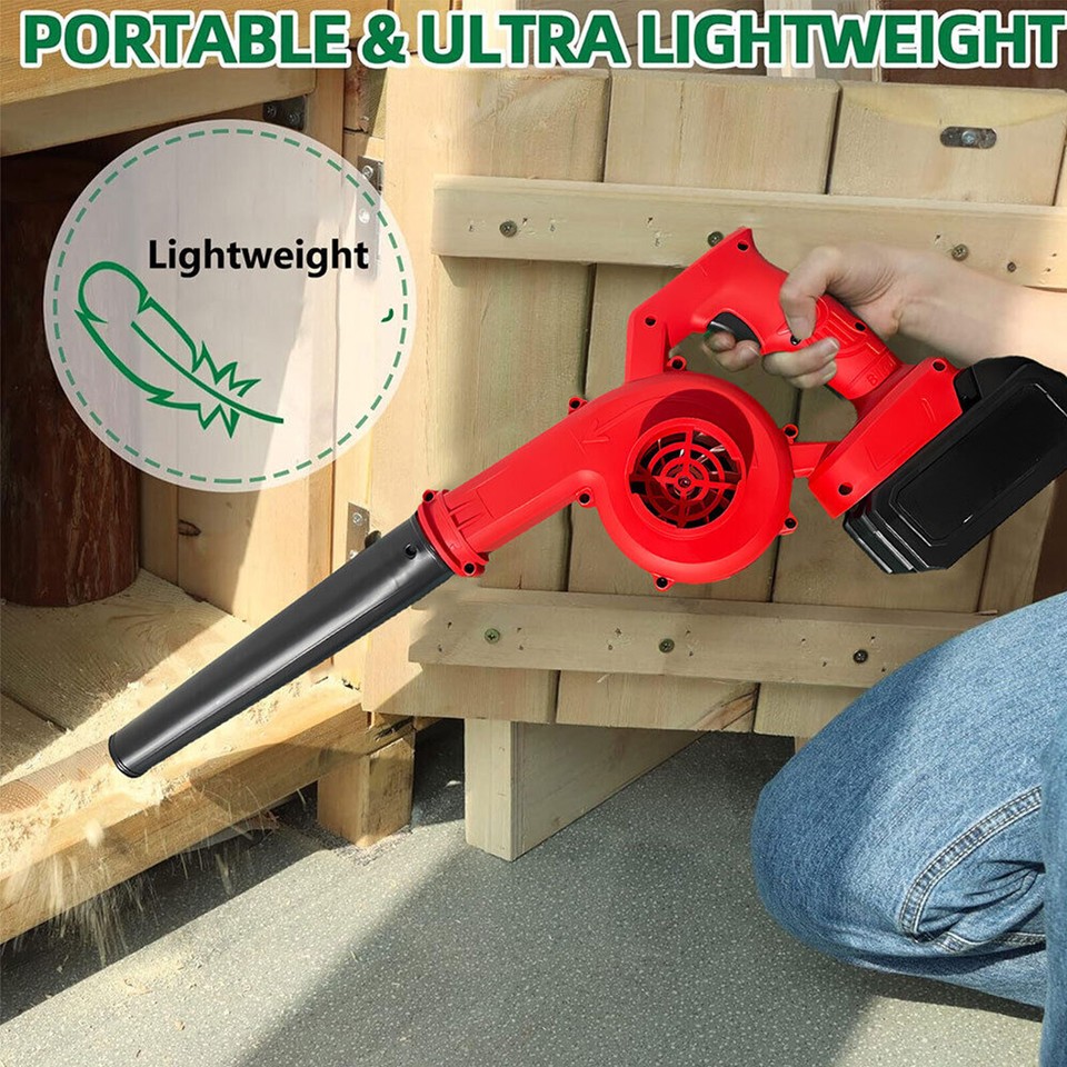 Cordless Leaf Blower Vacuum Handheld Electric Leaf Blower With 2 ...