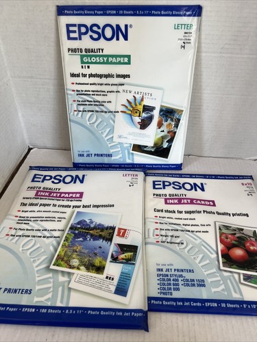 Epson Printer Paper Lot 8x10, 8x11 Letter Size | eBay