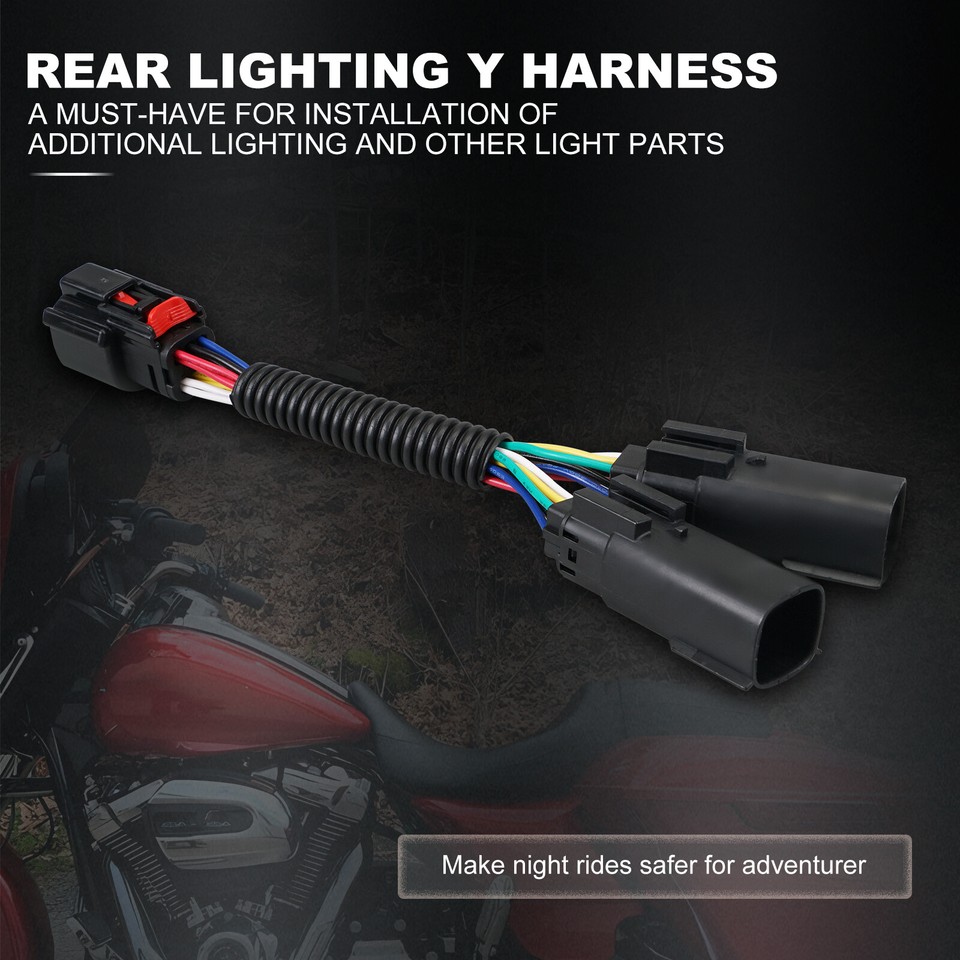 NICECNC Power Y-Harness Lighting Accessories For Harley Street Glide ...