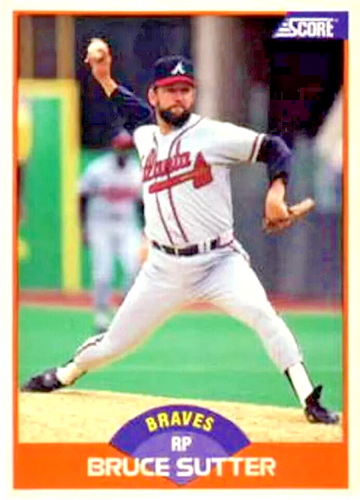 1989 Score #425 Bruce Sutter Pitcher Atlanta Braves FREE shipping | eBay