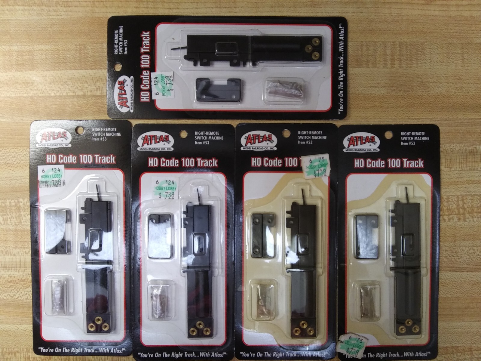 Atlas HO Scale ~ Code 100 ~ Right Remote Turnout Switch Machine #53 Lot ...