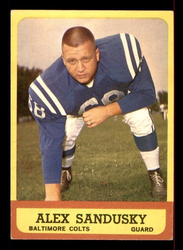 1963 Topps Football #6 Alex Sandusky EX *g1 | eBay