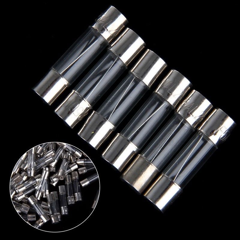 100Pcs 5A 250V Glass Tube Quick Fast Blow Fuse F5A L250V 5x20mm | eBay