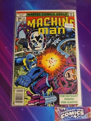 MACHINE MAN #6 VOL. 1 HIGH GRADE 1ST APP NEWSSTAND MARVEL COMIC BOOK ...