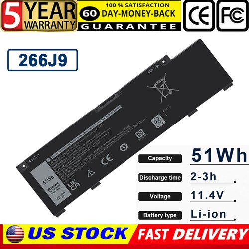 For Dell Battery G3 15 3590 51Wh 11.4V 4265mAh 415CG M4GWP PN1VN 266J9 ...