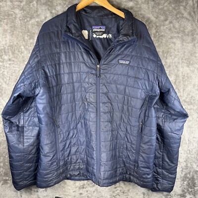 Patagonia Men’s Nano Puff Full Zip Lightweight NAVY Jacket *COMPANY ...