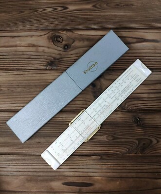 Vintage DDR Germany Slide Rule Logarithmic Ruler Small Analog ...