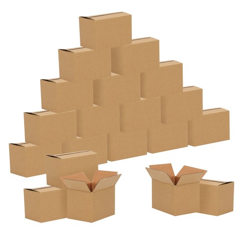 Shipping Boxes 6x4x4 inches (Inner Size), 50 Pack Sturdy Kraft ...