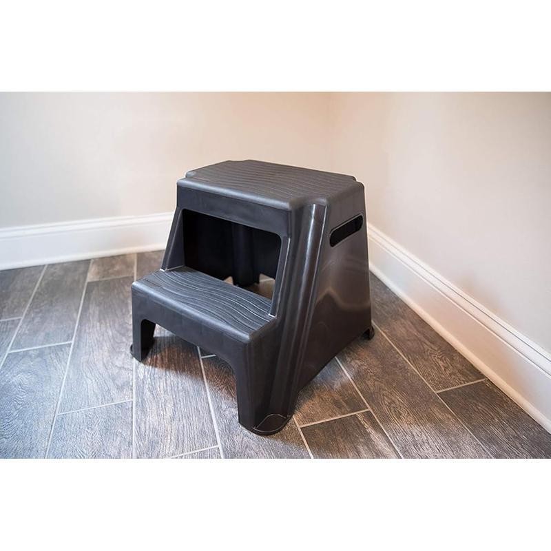 Lightweight 2-Step Stool Non-Slip Treads Portable Safe Sturdy Step ...