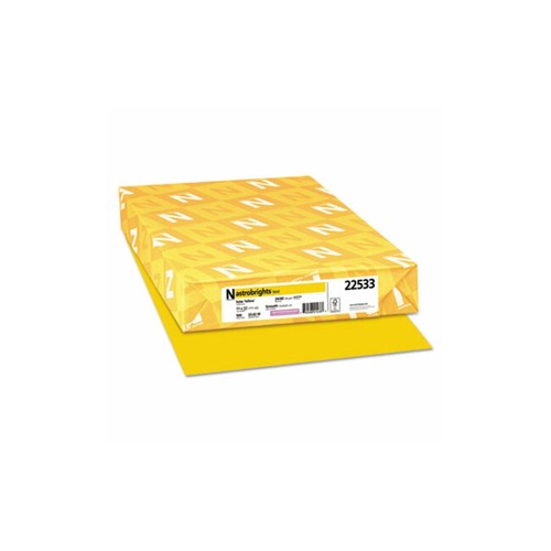 Astrobrights Color Paper, 24 lb Bond Weight, 11 x 17, Solar Yellow, 500 ...