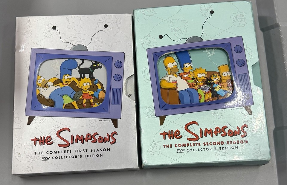 THE SIMPSONS Television Series, Complete Season 1 & 2 DVD Boxsets ...
