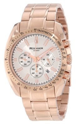 Rudiger Men's R1000-09-001 Dresden Rose Gold IP Luminous Dial ...