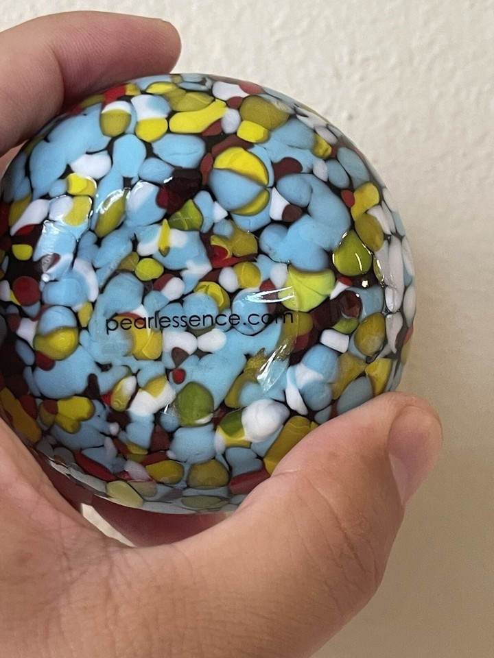 Hand Blown Pearlessence Art Glass Confetti Mini Bud Vase Reed Diffuser ...