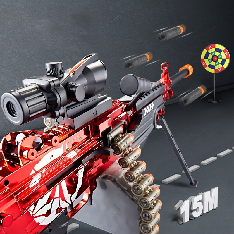 M249 Heavy Machine Gun Toy Manual/Automatic Function, Simulation Soft ...
