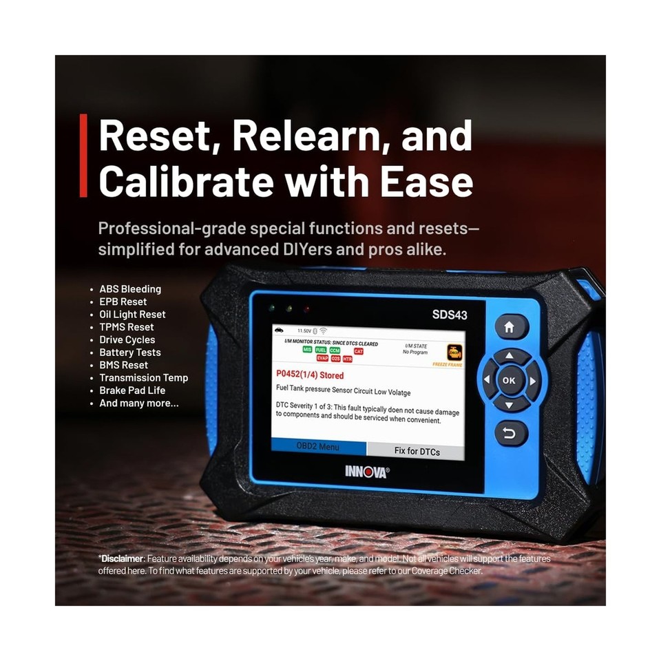 Innova SDS43 OBD2 Scanner Diagnostic Tool - Bidirectional Tablet ...