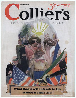 Rare Orig VTG 1933 Roosevelt George Creel Colliers Magazine Cover Only ...