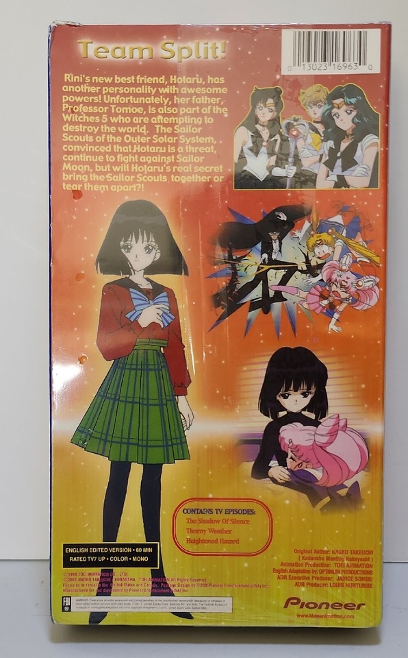 Sailor Moon S - TV Series Vol. 9: Hotaru's Secret (VHS, 2001), Brand ...
